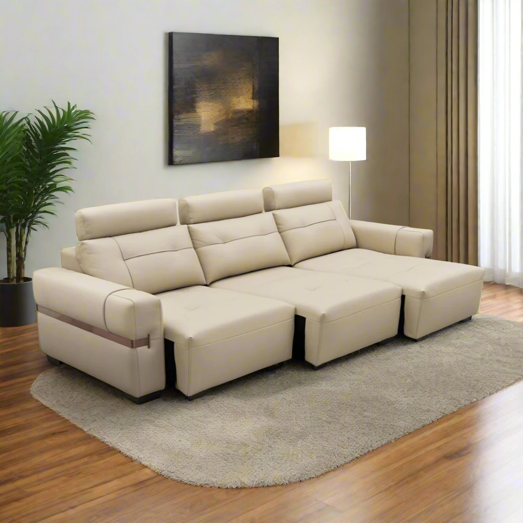 Buy Aurelia Leathaire Electric Extendable Seats Sofa Online in ...