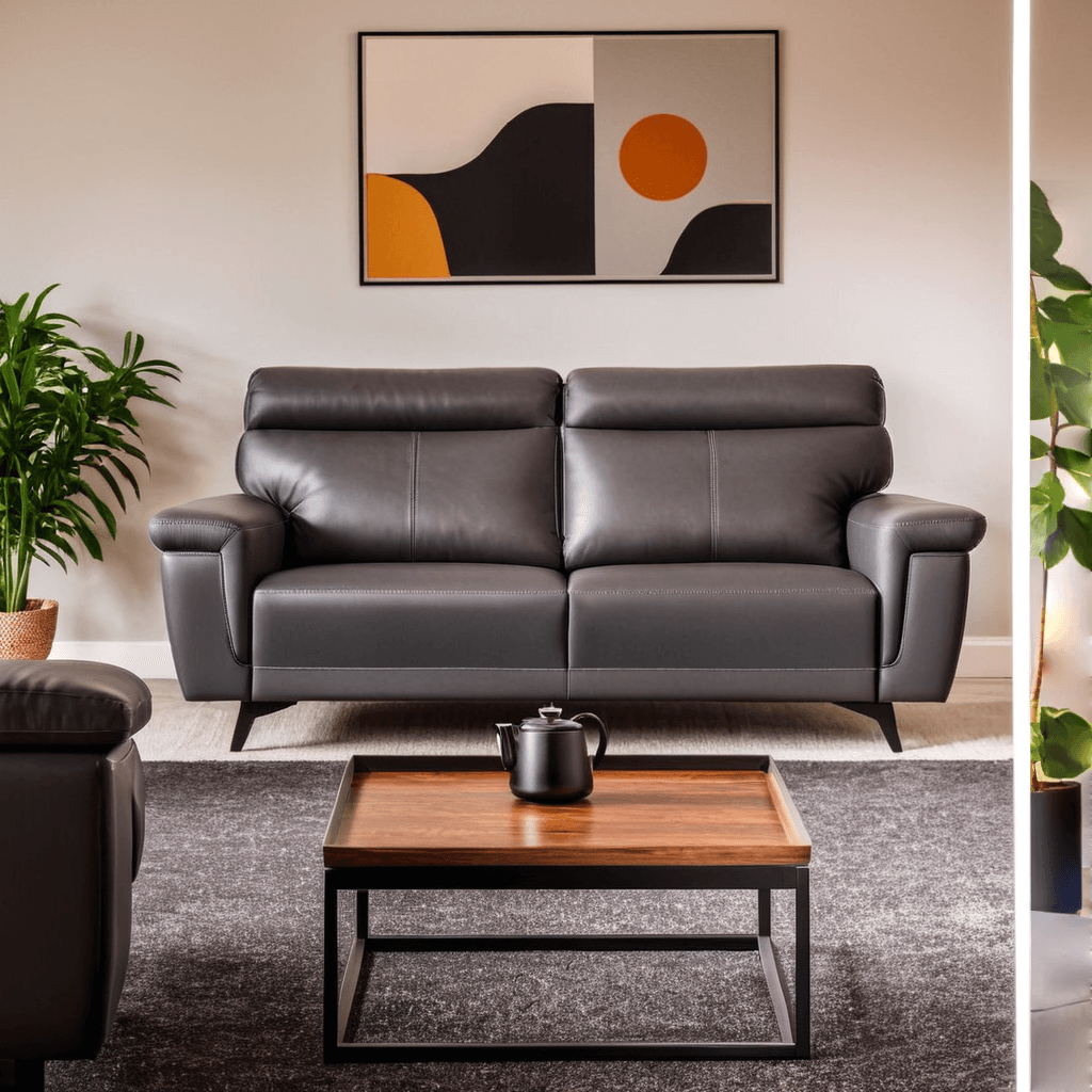 Homer Faux Leather Sofa – Maxi Home